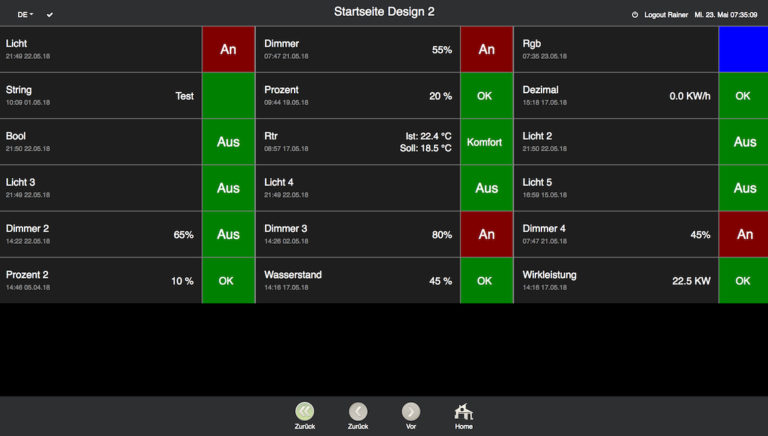 Xsolution Xhome KNX/EIB - SPS - LCN Visualisierung
