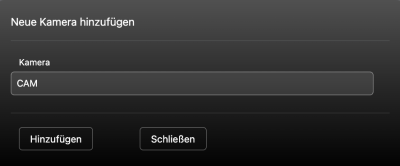 Kamera Mjpeg hinzufügen – Xsolution X-Server