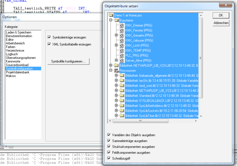 Wago / Beckhoff Symbolik Import – Xsolution X-Server